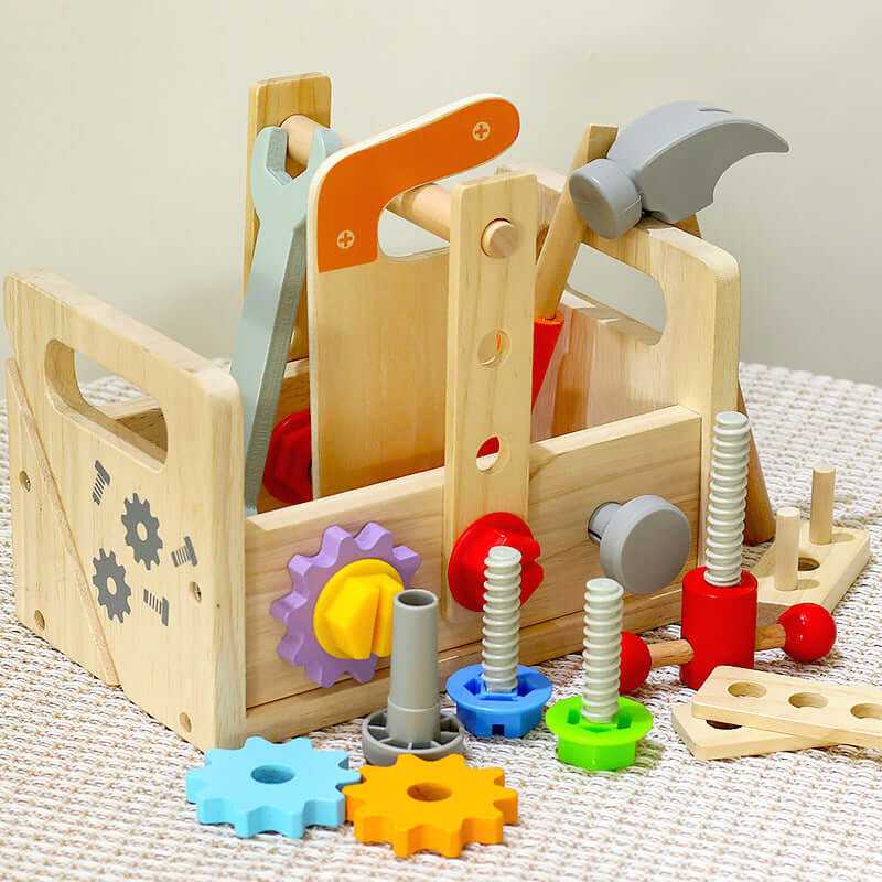 Wooden Toolbox for Children to Build and Learn. – Sensory Planet